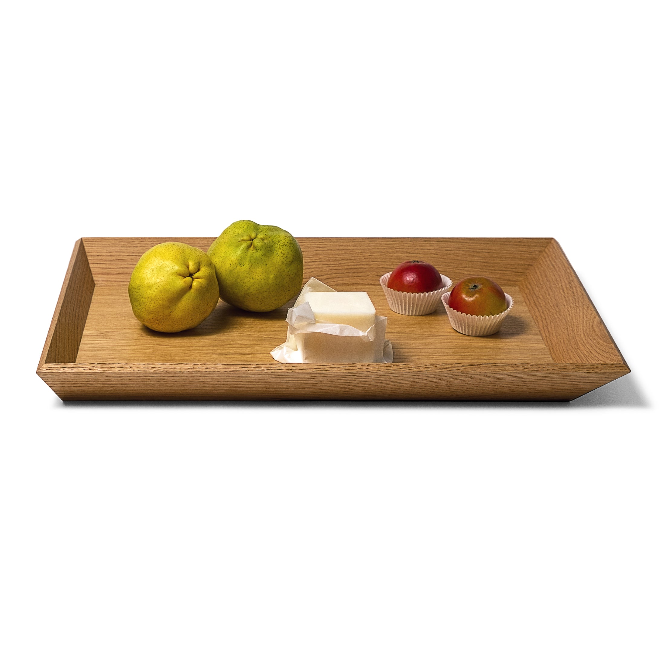 OBLIQUE Tray in natural oak – nieven