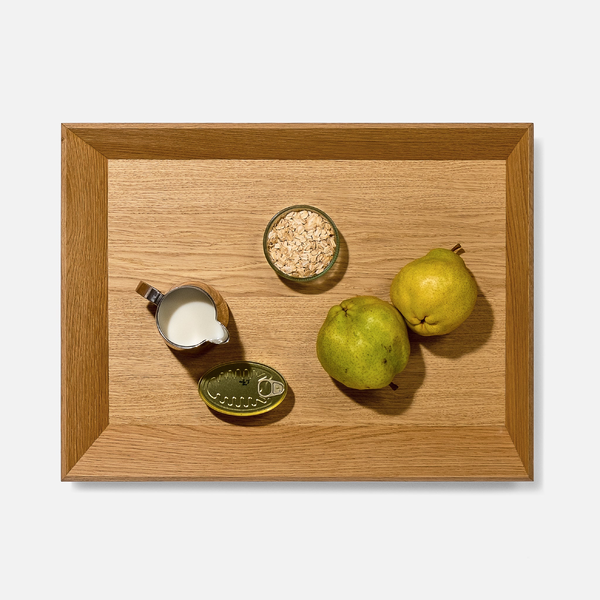 OBLIQUE Tray in natural oak – nieven
